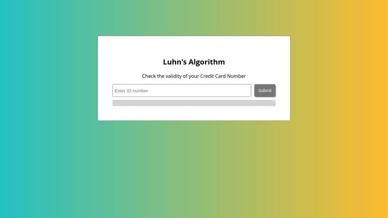 Luhn's Algorithm