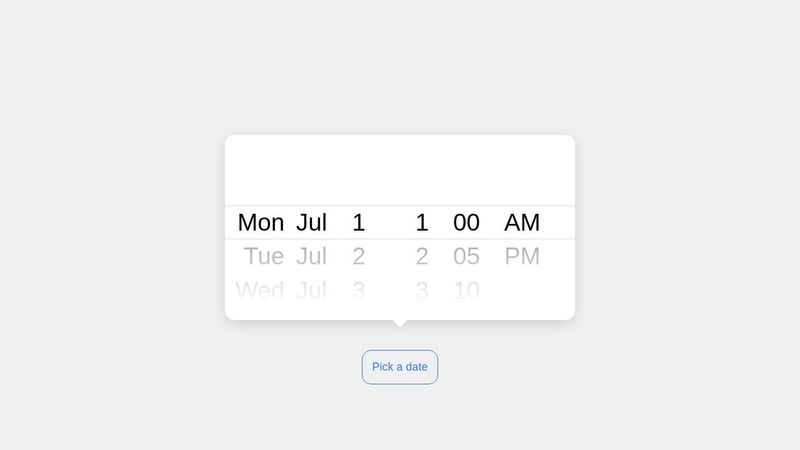 DROPDOWN IOS style picker