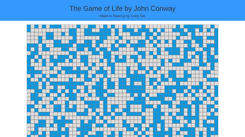 John Conway's Game of Life with Reactjs