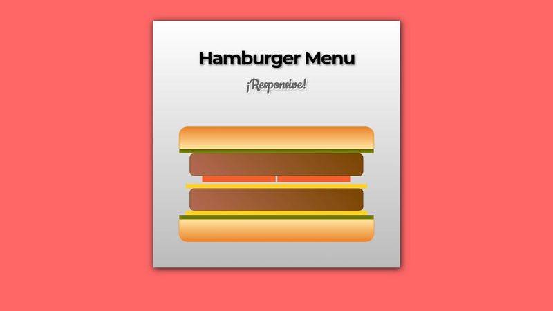 CSS Responsive Hamburger menu