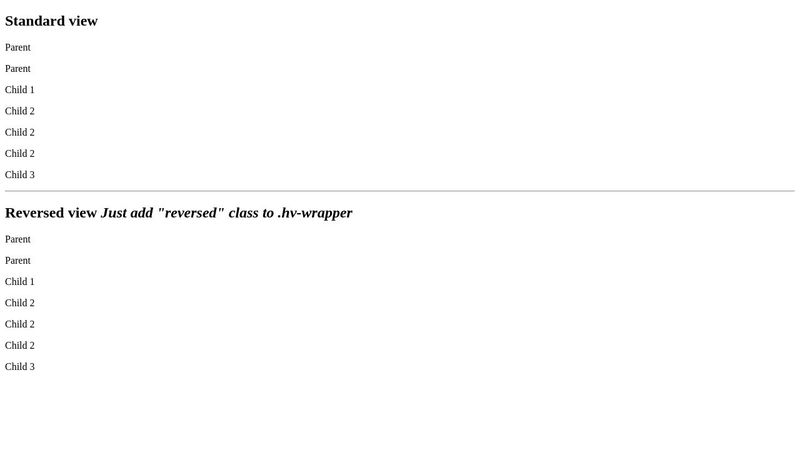 Hierarchy View - Pure css(scss)