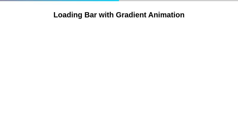 Top Loading Bar
