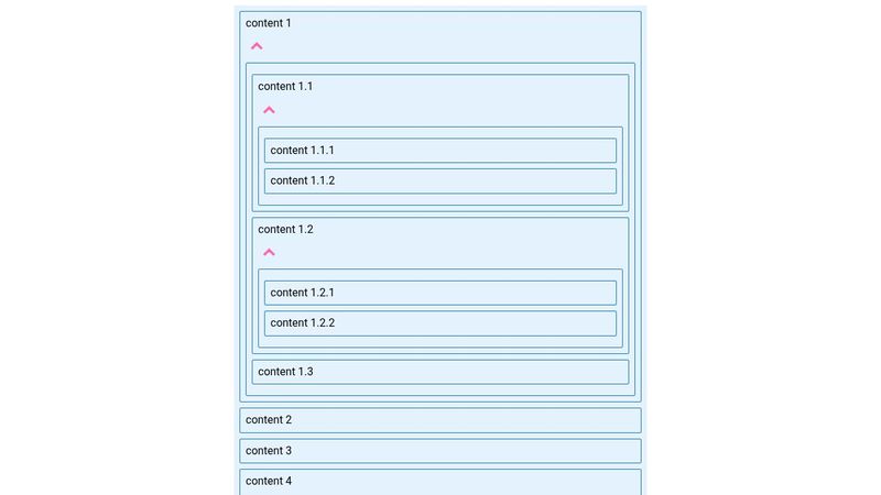 React recursive collapsible example