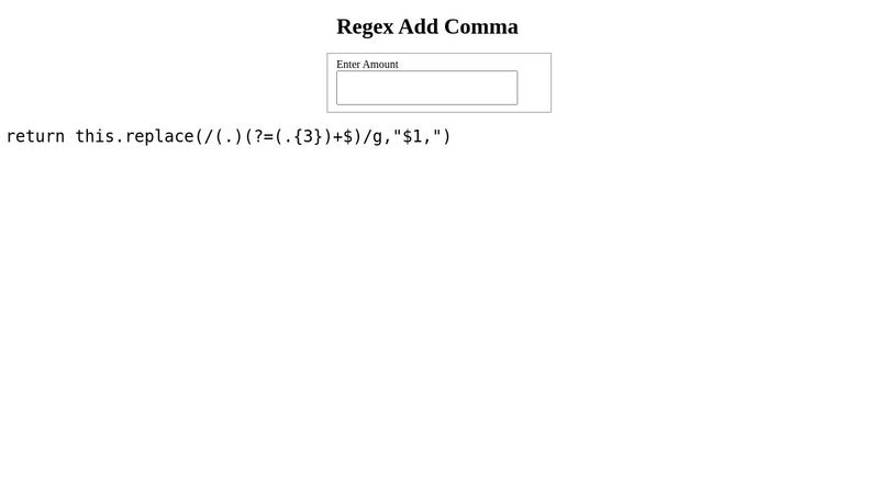 add comma in number's input every after 3 digits