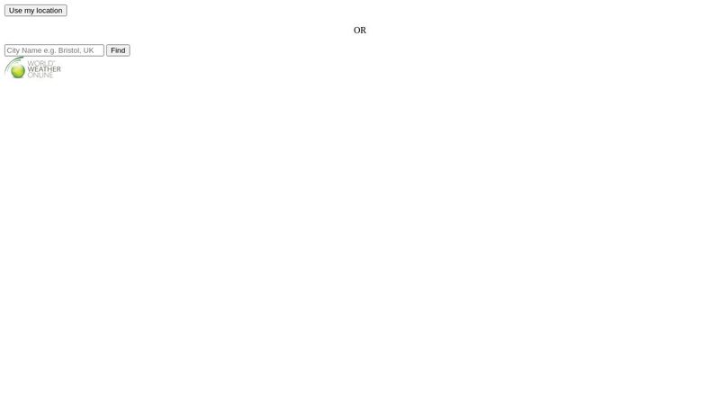 Weather App Wireframe 