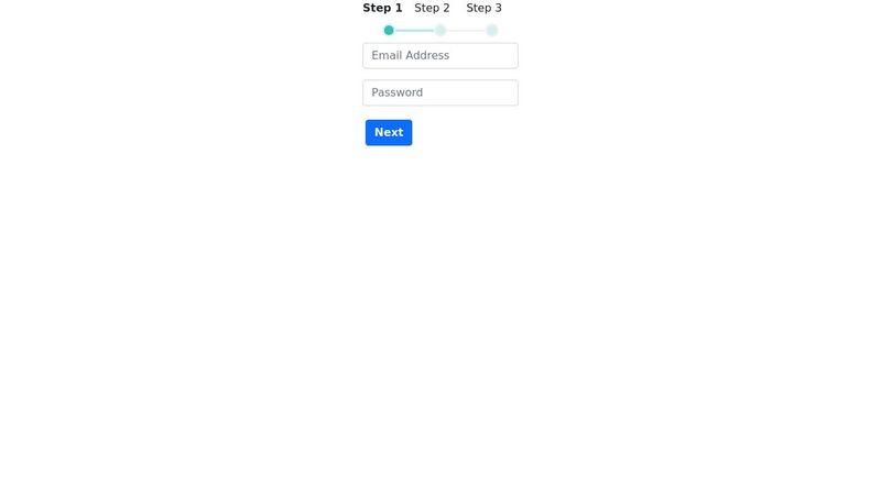 Multistep form Bootstrap 5