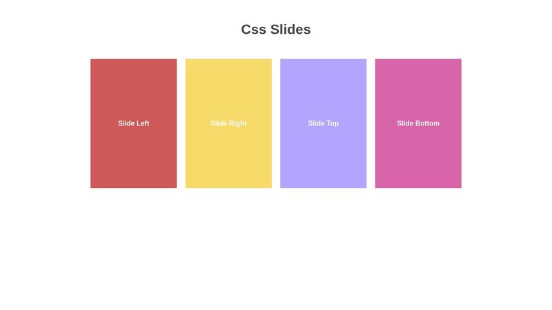 Css Div Transform Slides