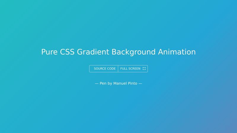 Pure CSS Gradient Background Animation