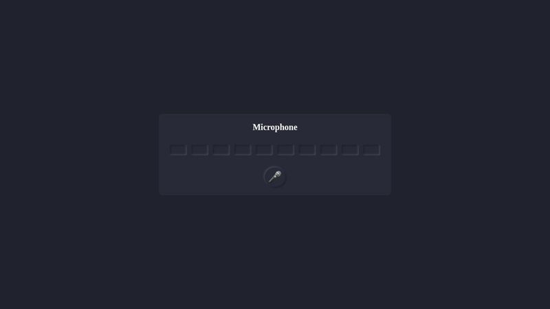 AudioWorklet Microphone