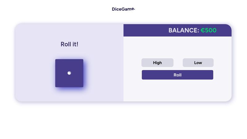 Dice game with 3d css cube