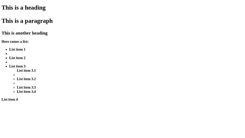 Simple HTML elements: Find and fix all mistakes