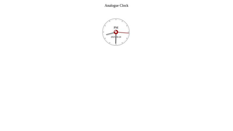 Analogue Clock (jQuery)