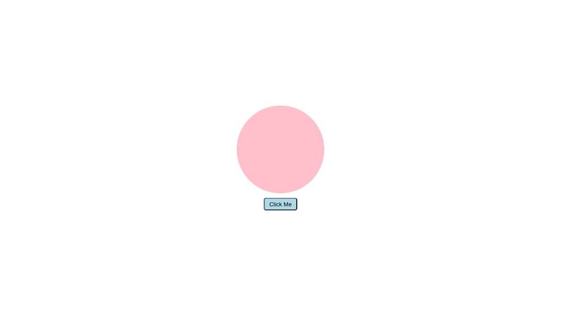 JavaScript EventListener Color Changing Circle