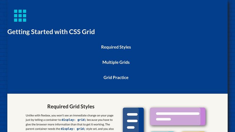 CSS Grid Introduction: STARTER - PLEASE FORK