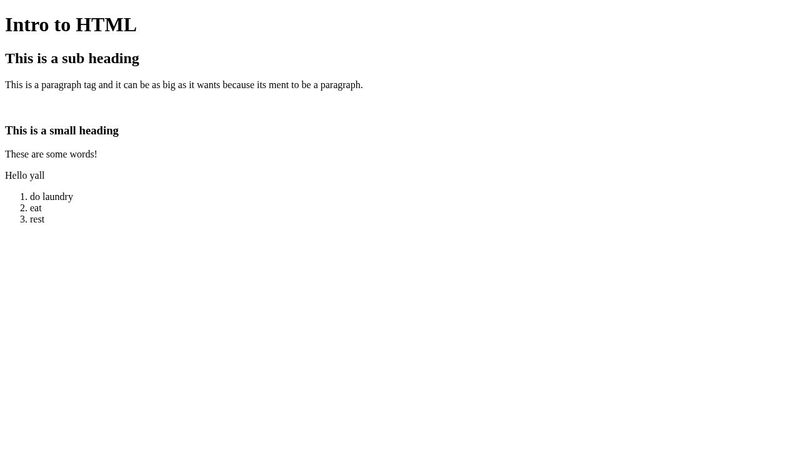 Intro to HTML Lesson Starter