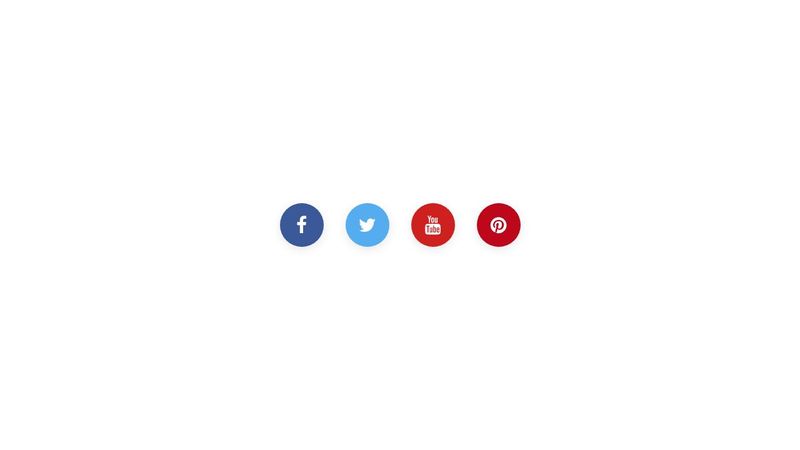 Animated Social Media Buttons with Hover Animation | HTML & CSS (yTube)