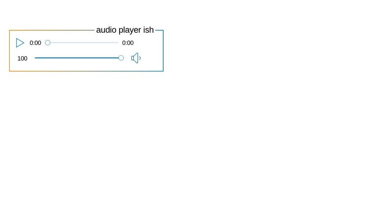 audio player layout