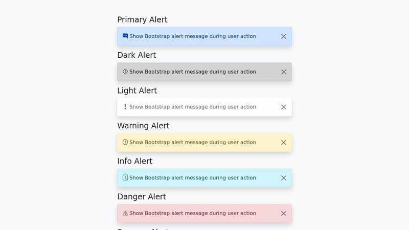 Bootstrap 5 Alert With Icon Example