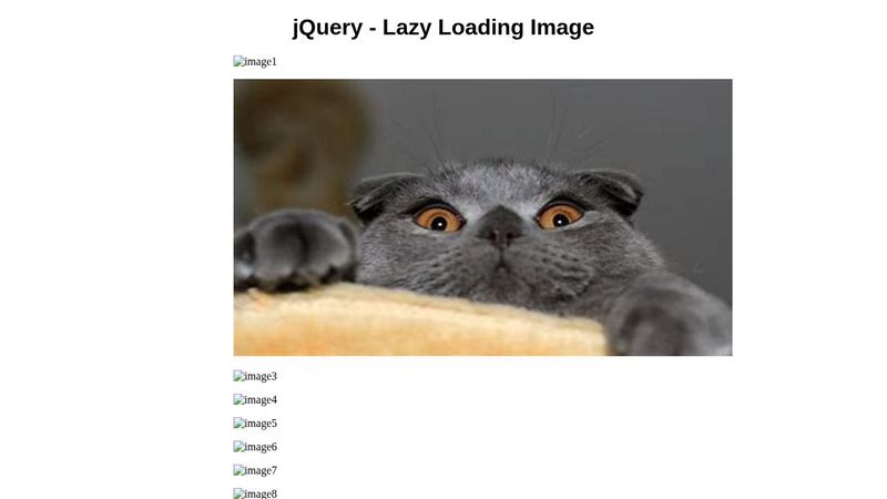 jQuery - Lazy Loading Image