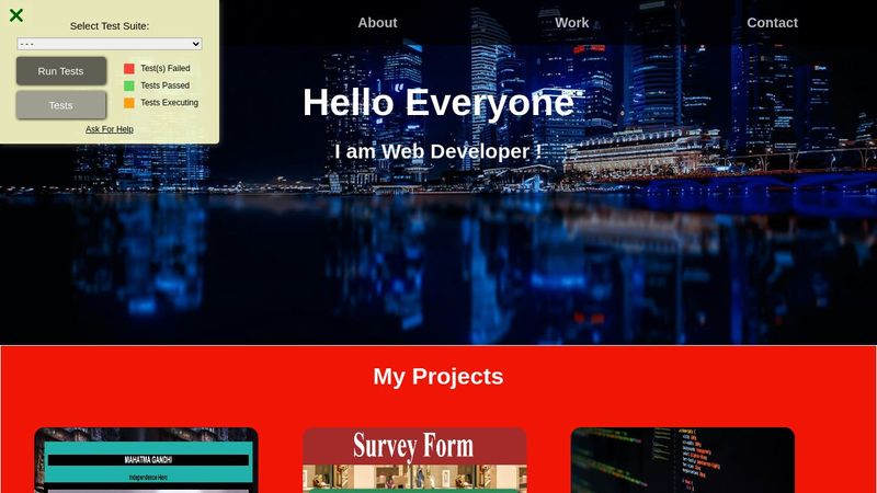 Personal Portfolio Webpage Yash Kondewar