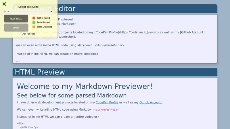 Markdown Previewer