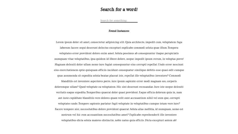 Search For A Word In The Text search-for-a-word-in-the-text