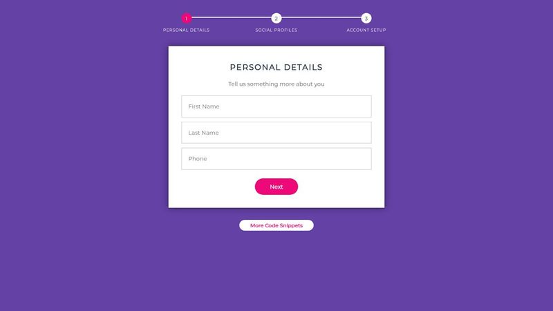 Bootstrap MultiStep Form