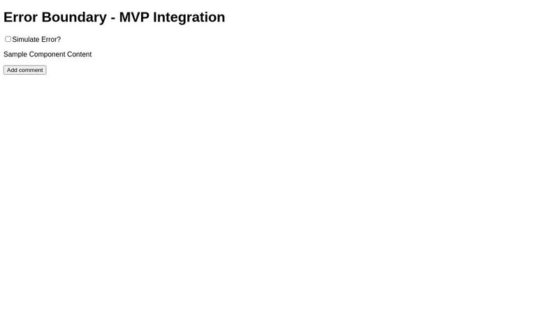 React: Error Boundary Example 1