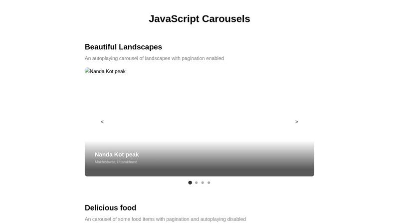 JavaScript Carousels