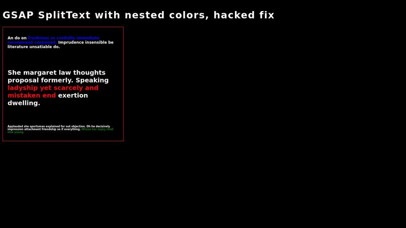 GSAP SplitText nested lines FIX