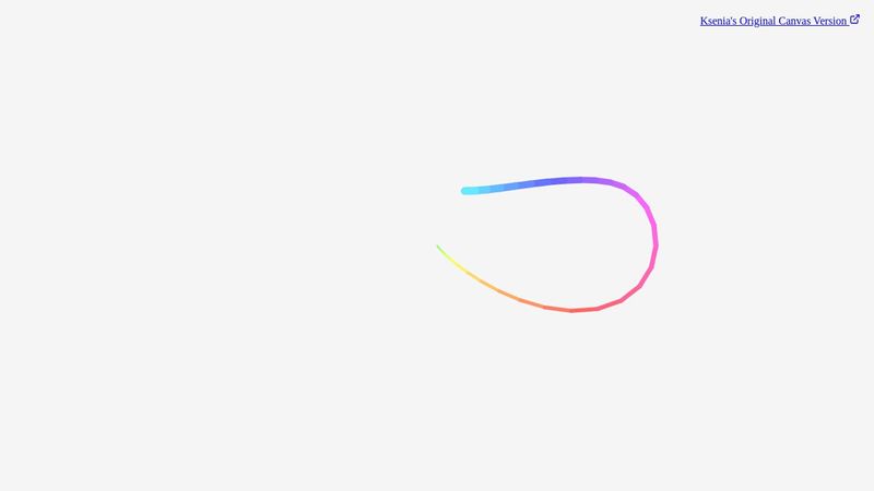 Satisfying curly cursor (Colorful SVG version of Ksenia's canvas one)