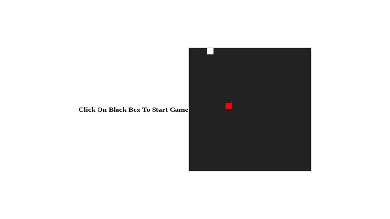 Snake Game Using HTML