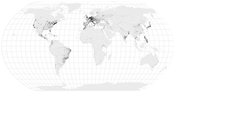 D3 js world map cities