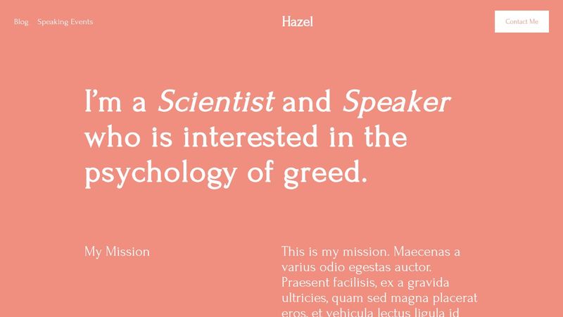 Hazel CV Project
