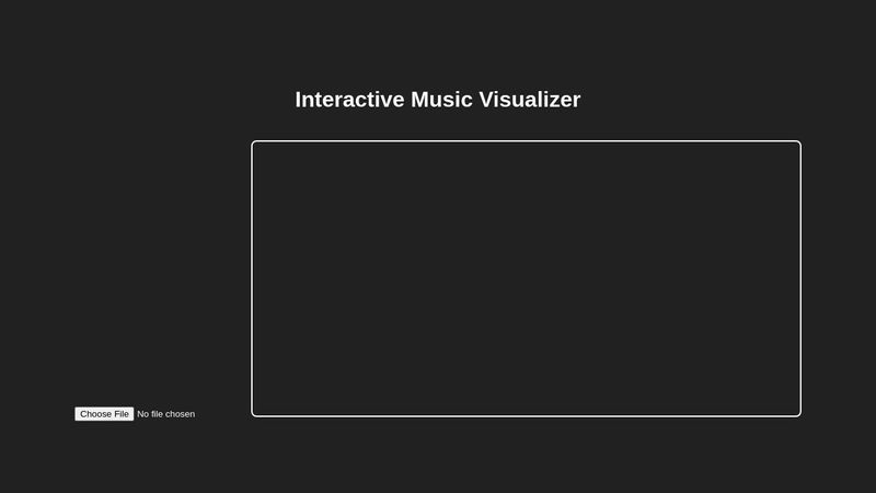 Interactive Music Visualizer