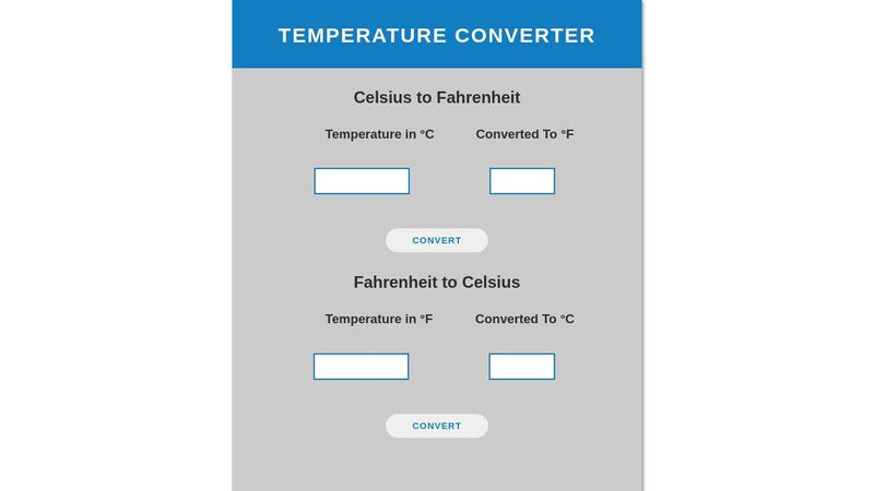 Simple Temperature Converter