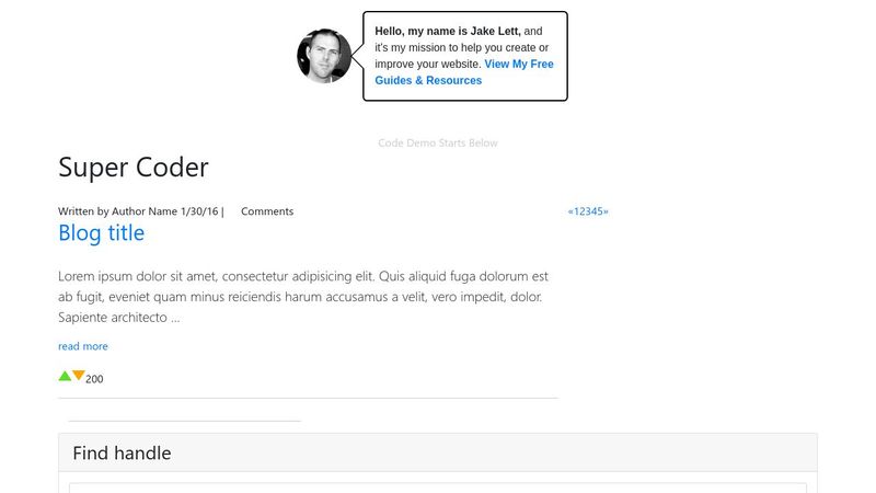 Blog Layout Template - Bootstrap 4