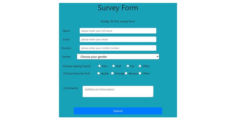 Survey Form