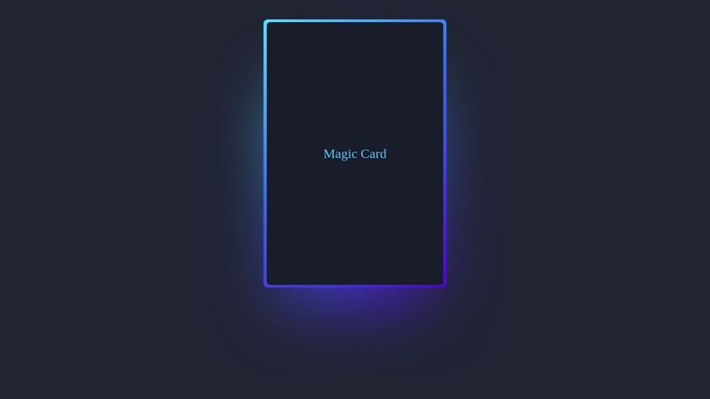 magic card css animation