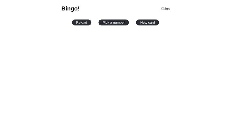 Bingo - React