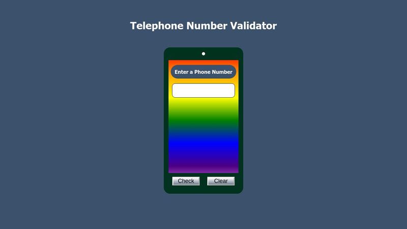FCC_Javascript_Challenge_Telephone Number Validator