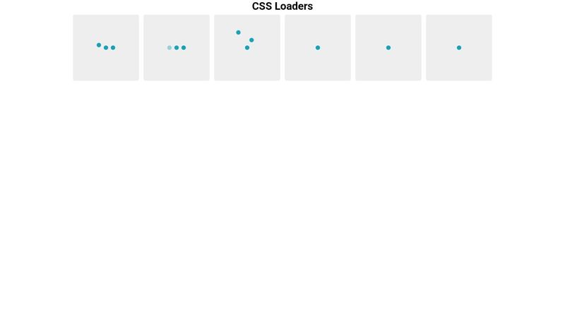 CSS3 Loaders