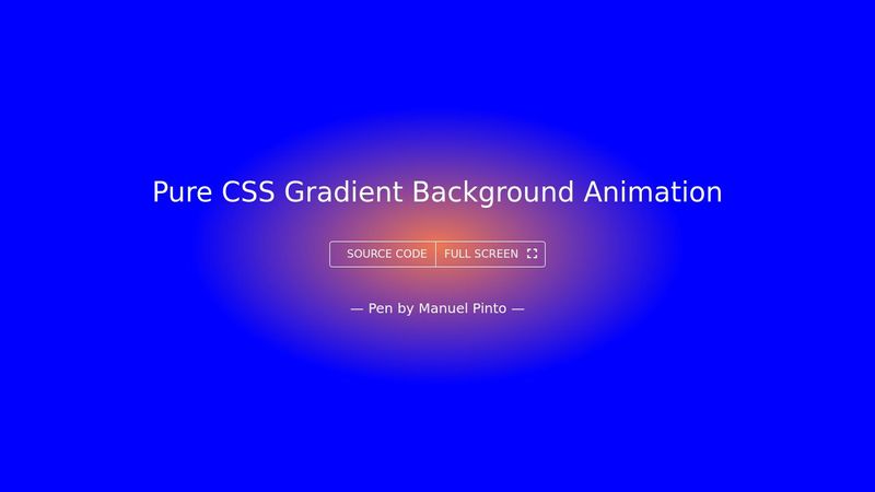 Pure CSS Gradient Background Animation