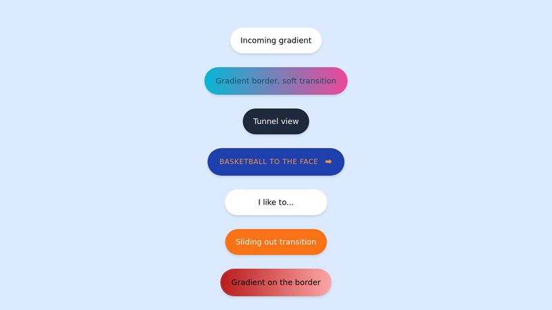 Animated buttons, css only