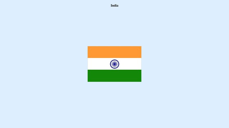 CSS Flag : India