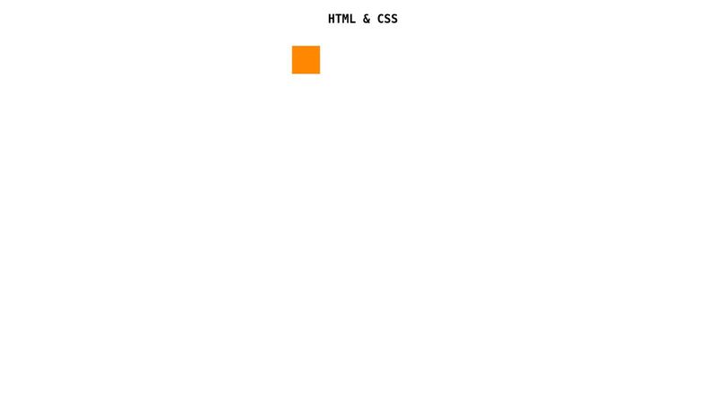 moving square 1: HTML & CSS