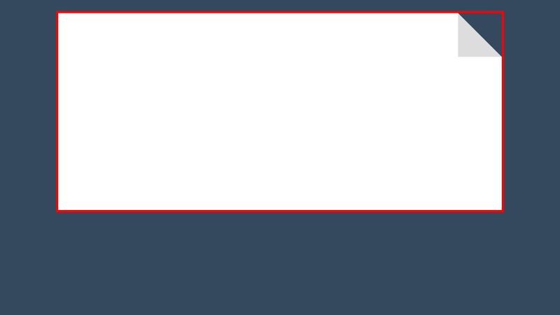 CSS paper fold with hover effect