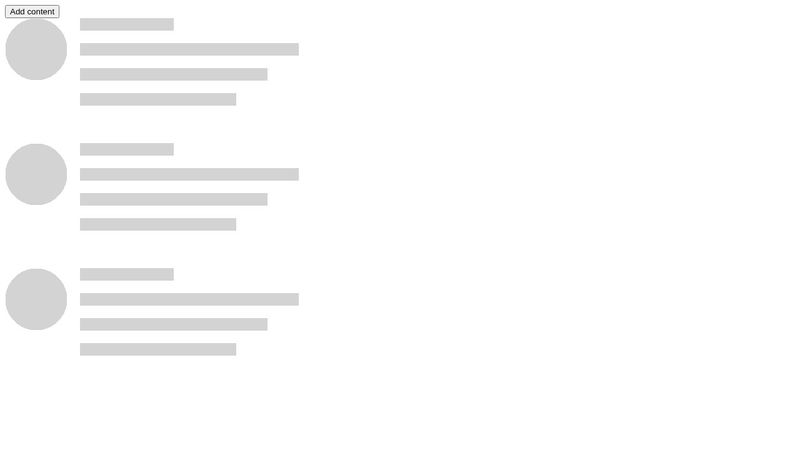 Skeleton Screen with CSS