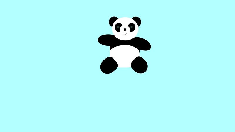 Waving Panda Animation