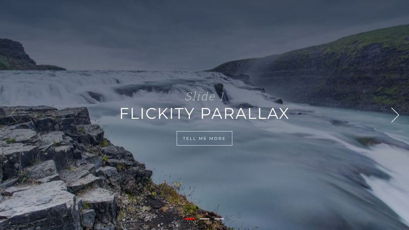 CodePen - Flickity - Hero Slider with Parallax Background Images